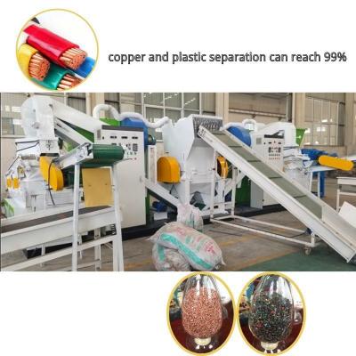 China Copper Wire Recycling Machine 4800x2500x2400mm Dry Type Cable Granulator 800-1000kg/h for sale