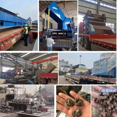 China Electric Drive Full Automatic Metal Shredder 75-110kw Scrap Iron Steel Crusher Recycling for sale