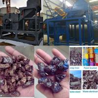 China Electric Drive Multifunctional Scrap Car and Bicycle Shredder for Metal Block Processing for sale