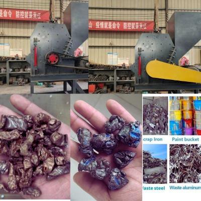 China Industrial Hammer Mill Crusher Scrap Metal Shredder 1.5-25 tph Rotor 1000-2000mm for sale