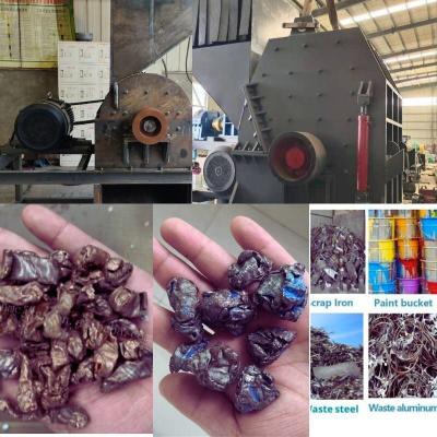 China 33-50 Ton Aluminum Can Hammer Mill Metal Shredder Crusher 1600mm Rotor Electric Drive for sale