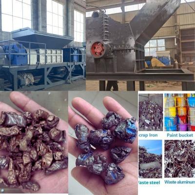 China Industrial Metal Shredder 1000-2000mm Rotor Scrap Crusher for Aluminum Cans Plastic Recycling for sale