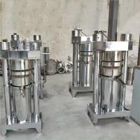 China Hydraulic Sesame Oil Press Machine 1-15kg Batch 8-12 Min Cycle Edible Oil Refining for sale