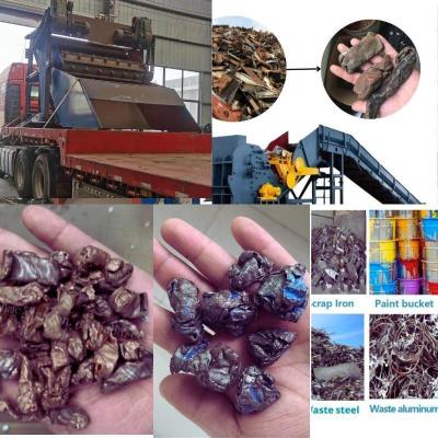China Automatic Metal Crusher Machine 1000mm Rotor 1.5-3 tph for Scrap Steel Iron Aluminum Recycling for sale
