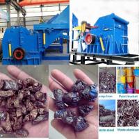 China Hard Alloy Metal Scrap Crusher Machine 1.5-25 tph Waste Metal Shredder for sale