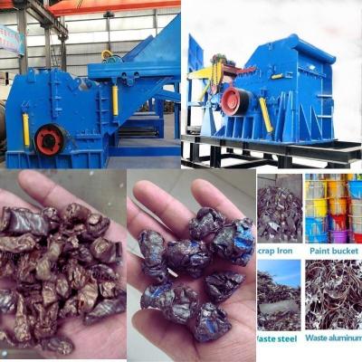 China Hard Alloy Metal Scrap Crusher Machine 1.5-25 tph Waste Metal Shredder for sale