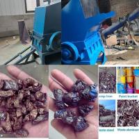 China Industrial Metal Shredder 1000mm Rotor Scrap Bicycle Crusher 1.5-3 TPH Recycling Machine for sale