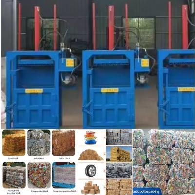 China Vertical Hydraulic Baler 60T for Textiles Rags Plastic Pallets Waste Recycling for sale