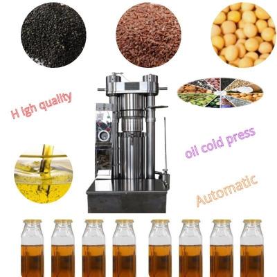 China Automatic Hydraulic Cold Press Oil Extraction Machine 20-100kg/h for Peanut Soybean for sale