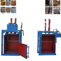 China Vertical Baler for Paper Textile Plastic 800x400x800 mm Bale Size 10-200T for sale