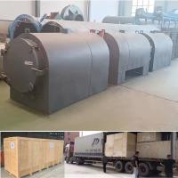 China Horizontal Rice Husk Sawdust Wood Chips Carbonization Furnace 1200kg 24H for Charcoal Production for sale