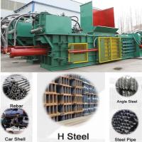 China Heavy Duty Manual Horizontal Hydraulic Baler 80-220T with Conveyor for Carton Tire Compactor for sale