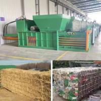 China Horizontal Hydraulic Baler 80-220 Ton for Cardboard Rags Scrap Metal Low Profile for sale