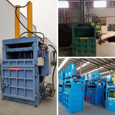 China 100T Semi Automatic Vertical Hydraulic Baler for PET Bottles and Aluminum Cans for sale