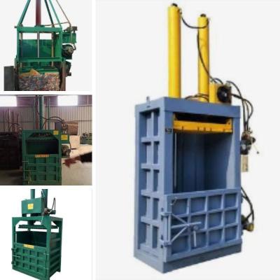 China Vertical Hydraulic Baler Machine 60T for PET Cardboard Aluminum Cans Waste Clothes Recycling for sale
