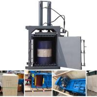 China Vertical Hydraulic Baler Machine 60T for PET Cardboard Aluminum Cans Waste Clothes Recycling for sale