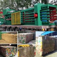 China Full Automatic Mobile Aluminum Compressor Horizontal Hydraulic Baler 80-220T Scrap Metal Baler for sale