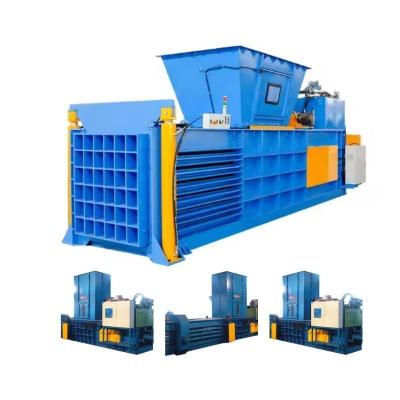 China Horizontal Hydraulic Baler Machine for Hay Straw 120T 20kW 600-700kg Bale Weight for sale