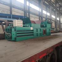 China Horizontal Baling Press Machine 80-220T Scrap Metal Baler Cuboid Bales Hydraulic Baler for sale