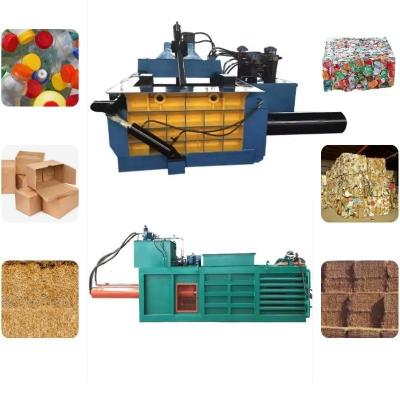 China Horizontal Hydraulic Baling Press Machine MCDW-180 37kW 180kN Waste PET Bottle Baler Compactor for sale