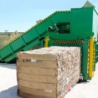 China Horizontal Baler Machine 9600x1600x4500 mm for Waste Paper Plastic Bottle Scrap Metal for sale