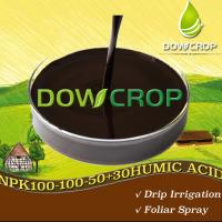 China DOWCROP HOT SALE HIGH QUALITY WS@HUMIC ACID NPK PLUS TE LIQUID 100-100-50+30HA 100% WATER SOLUBLE ORGANIC FERTILIZER for sale
