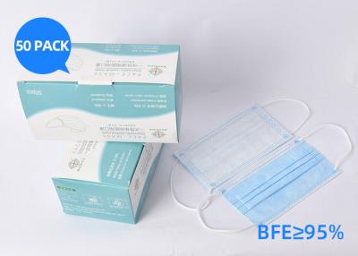 China 3 Layers Non Woven Protective Face Mask Elastic Ear Loop Comfortable Wearing for sale