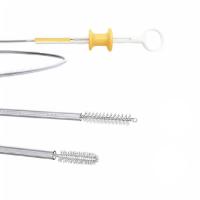 China Disposable U Shape Endoscopic Cytology Brush Stainless Steel 3mm OD 1600mm Working Length for sale
