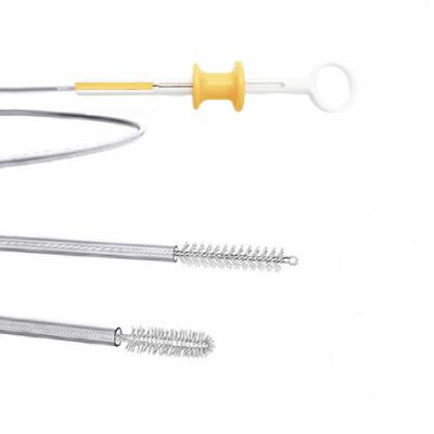 China Disposable U Shape Endoscopic Cytology Brush Stainless Steel 3mm OD 1600mm Working Length for sale