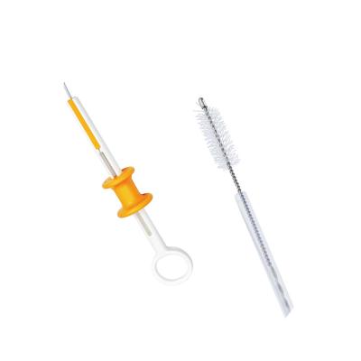 China Stainless Steel ABS Cell Cytology Brush Nylon Head 1200mm Working Length 2.0mm Diameter for sale