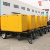 China Industrial Mobile Trailer Generator , 30KW Diesel Powered Generator Portable for sale