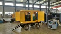 China 80KW Quiet Trailer Type Generator Soundproof With Steel Frame for sale