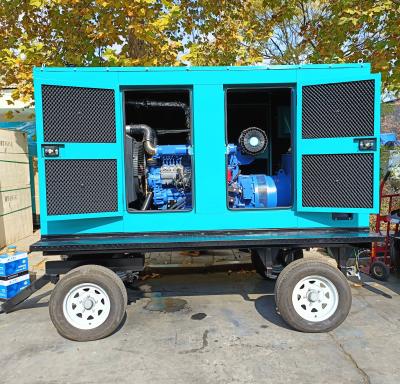 China CUMMINS 250kVA 200kW Three Phase 50Hz Mobile Trailer Diesel Generator with ATS for sale