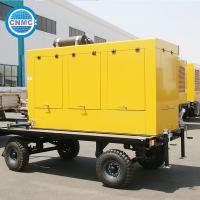 China 80KW Quiet Trailer Type Generator Soundproof With Steel Frame for sale