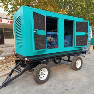 China ISO 1500rpm Trailer Type Portable Industrial Diesel Generator 100kw 125kva Silent for sale