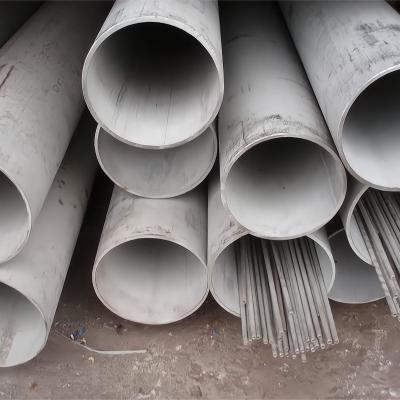 China H8 H9 Round SS 304 Pipe Hot Cold Rolled GB12770 Hairline Ni 8-10.5 for sale