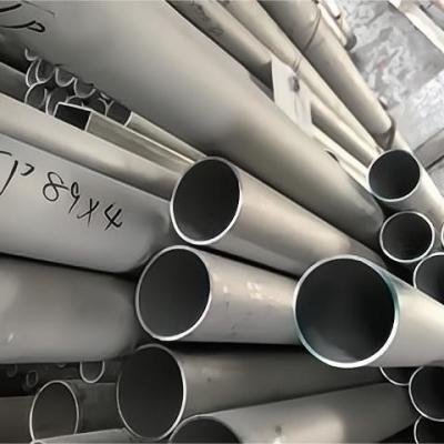China JIS SUS316 SUS316TI  SS Seamless Tube 89*4mm Brushed Finished HL Round Pipe 5800mm 6000mm Length for sale
