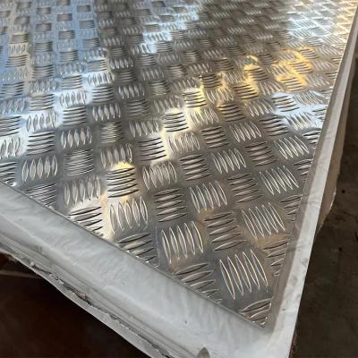 China Embossed Aluminum Checkered Plate 1mm 2 Thick Anodized 1 Inch 3003 6061 T6 for sale