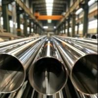 China Cold Rolled SS Round Pipe ASTM A554 5m Length Mirror Polished 5mm Thickness for sale