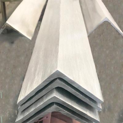 China Brushed Polished 201 Stainless Steel Angle Bar Length 12m Hot Rolled Cold Rolled NO1,NO4,4K Surface for sale