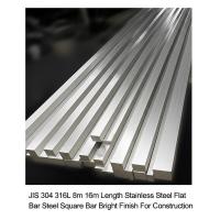 China JIS 304 316L 8m 16m Length Stainless Steel Flat Bar Steel Square Bar Bright Finish For Construction for sale
