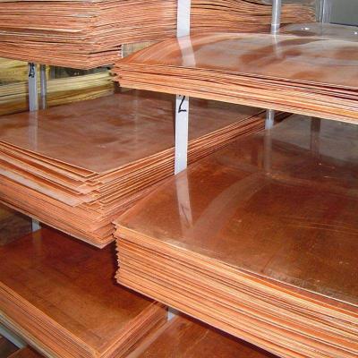 China JIS C1100 Pure 99.5% Copper Plate Sheet 0.5mm-0.8mm Thickness For Industrial Decorative for sale