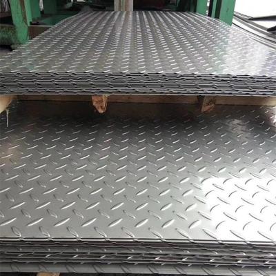 China 301L SUS301L Stainless Steel Checkered Plate Custom Pattern Embossed Surface 5mm Thickness for sale