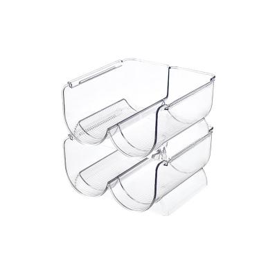 China Ultra Modern Wine Odm Storage Holder Rack Crystal Clear For 2 Bottle for sale