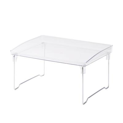 China Clear Injection Groove Cover Countertop Storage Shelves Foldable for sale