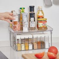 China Clear Injection Groove Cover Countertop Storage Shelves Foldable for sale