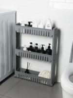 China Slim 13cm 3 Shelf Organizer Plastic Corner Shelf For Garage for sale