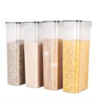 China Hot Selling Plastic Cereal Storage Jars Airtight Food Storage Container Set for sale