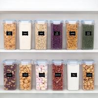 China Hot Selling Plastic Cereal Storage Jars Airtight Food Storage Container Set for sale