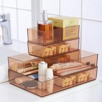 China 10x10 Clear Kitchen Drawer Organizer Plastic Storage Organizer For Cabinet for sale